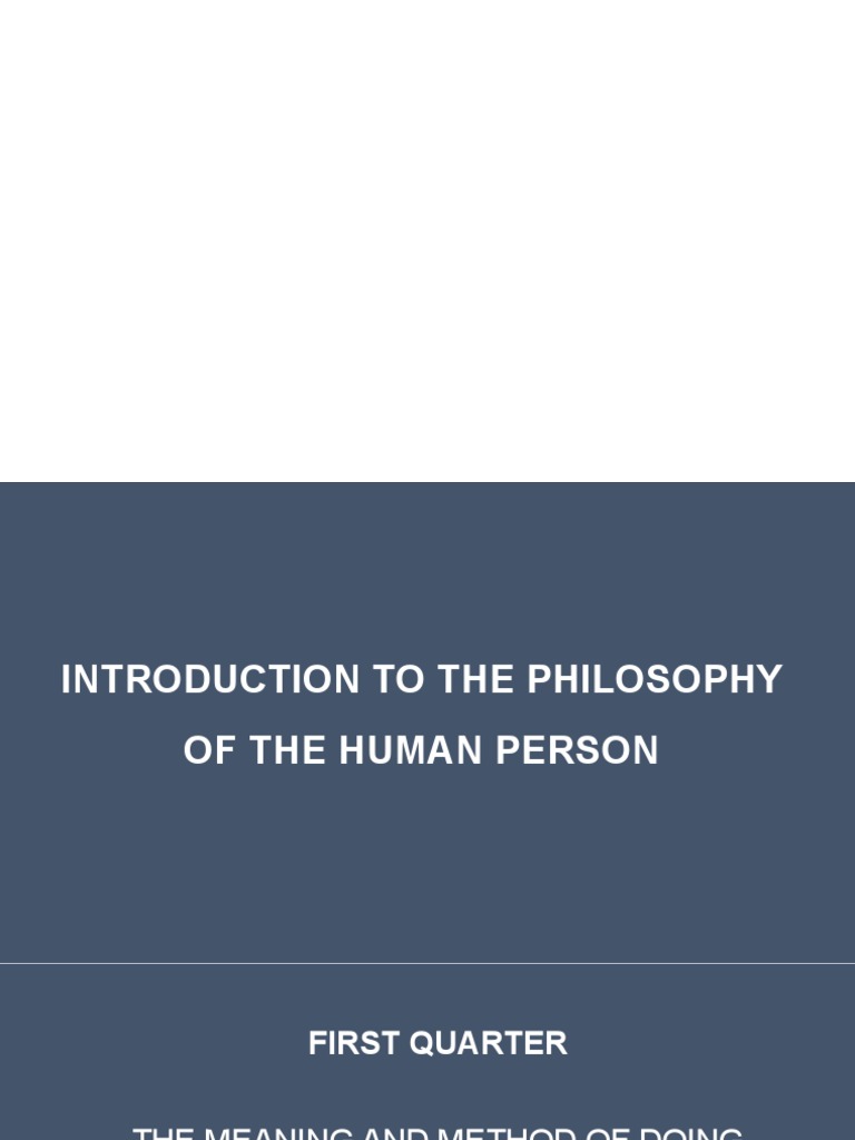 Lesson 1-Introduction To Philosophy | PDF | Metaphysics | Epistemology