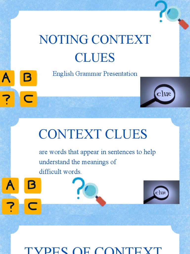 Noting Context Clues | PDF | Cognitive Science | Linguistics