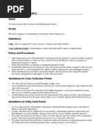 Petty Cash Policy and Procedures Example | PDF | Financial Services ...