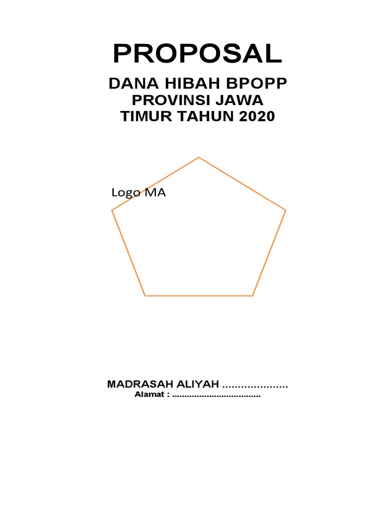 Contoh Proposal BPOPP Jawa Timur Jenjang Madrasah Aliyah | PDF