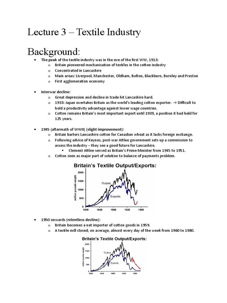 Week 3 - Lecture 3 - Textiles | PDF | Cotton | Textiles