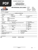 PDS PNP Format Personal | PDF