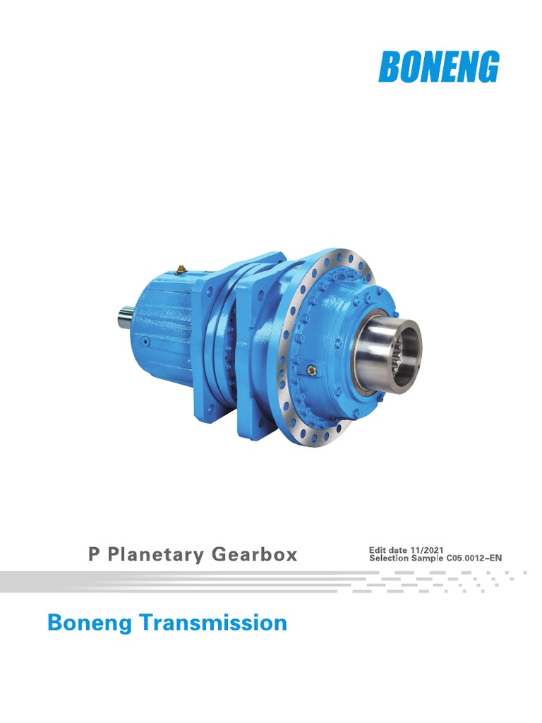 P Planetary Gearbox | PDF