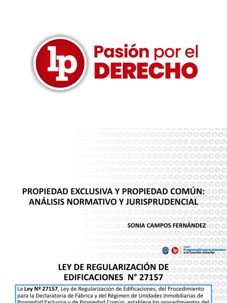 Derecho Civil - Propiedad Exclusiva y Propiedad Comun | PDF ...