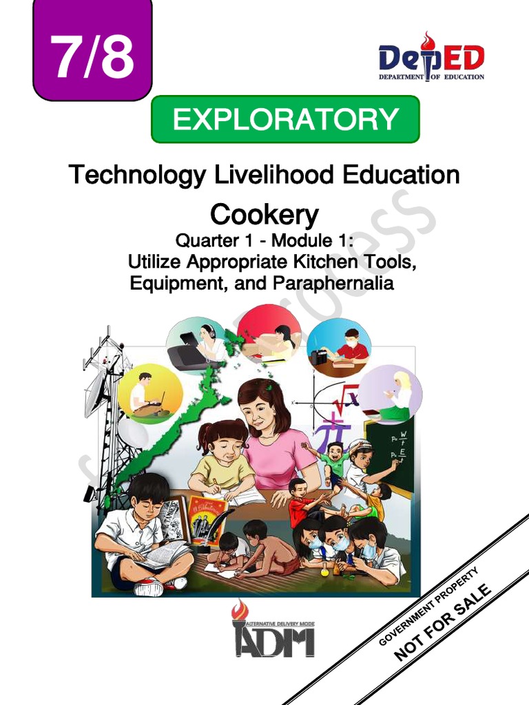 TLE 7-8 Exploratory Cookery Q1 - M1 For Printing | PDF | Spoon | Foods