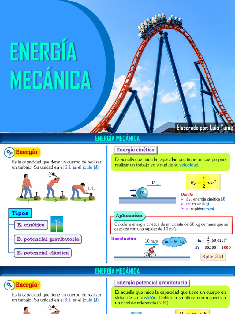 Energía Mecánica | PDF | Energía potencial | Energía cinética