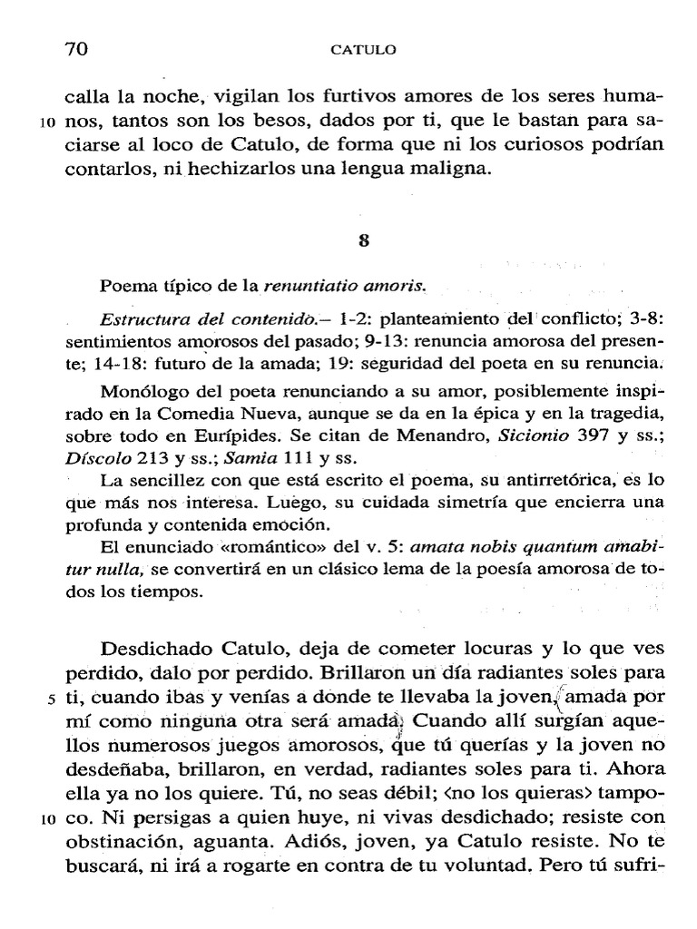 Cátulo, Poema VIII | PDF | Odisea