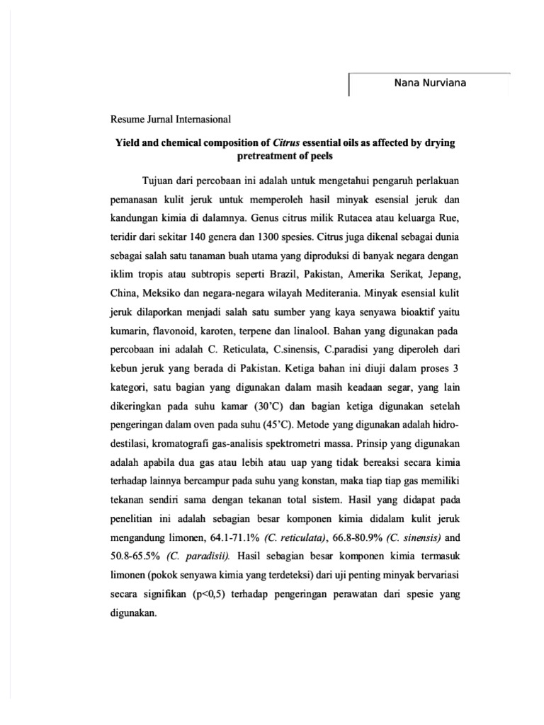 Contoh Resume Jurnal Internasional | PDF
