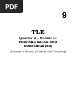 TLE Module 5: Present A Variety of Appetizer: Cookery | PDF | Breads ...