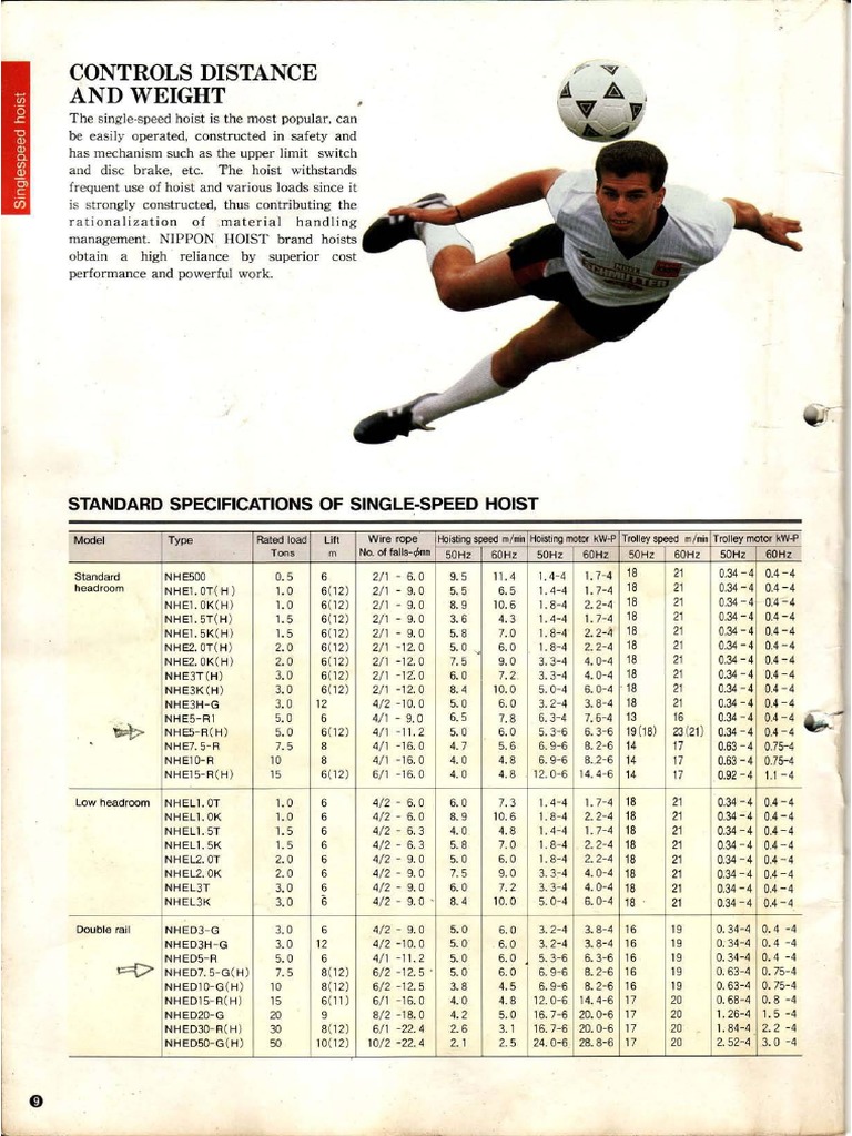 Nippon Hoist Wire Rope Crane Info | PDF
