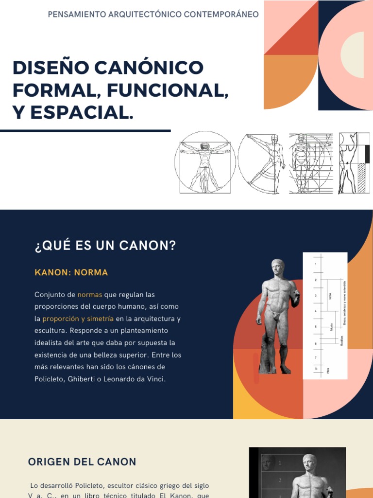 Diseño CANÓNICO Formal, Funcional, y Espacial. | PDF