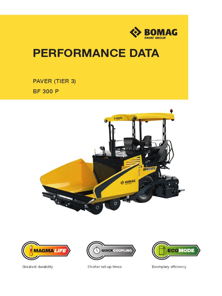 BOMAG - Datasheet - BF300P - PRE89105010 - SA04 | PDF | Land Vehicles | Transport