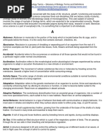 Biology Vocabulary Glossary A-Z | PDF | Cell (Biology) | Genetics