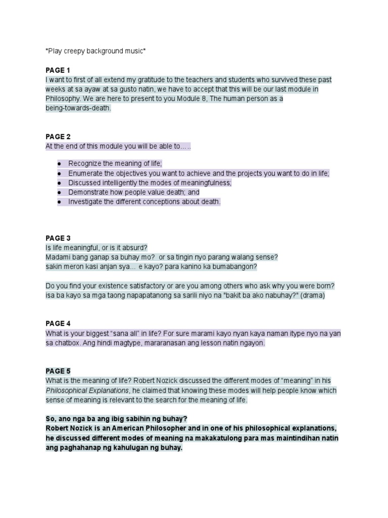 Module 8 1 | PDF | Death | Soul