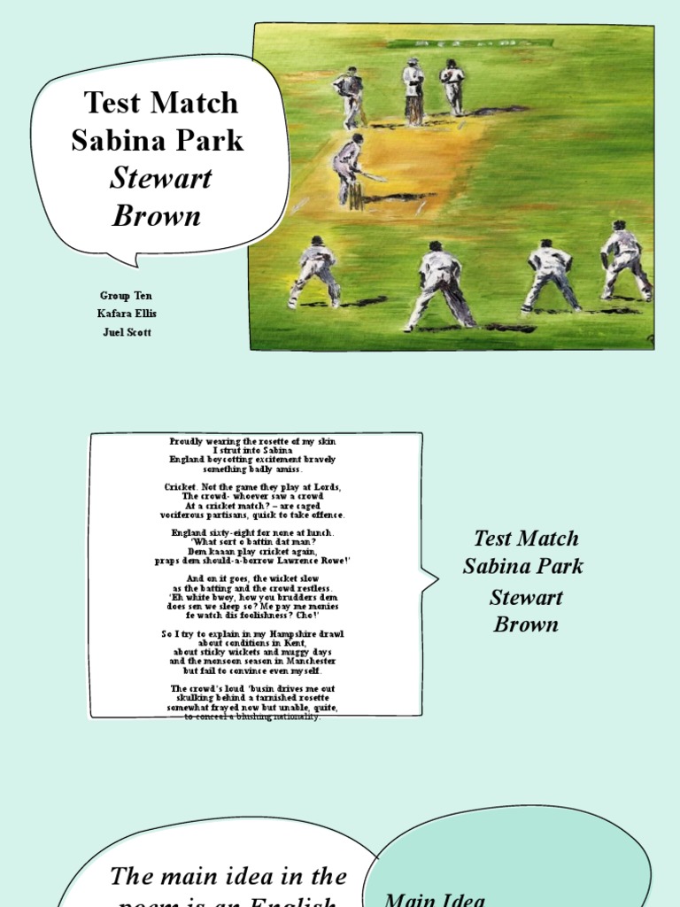 English Man's Experience at Sabina Park | PDF | Cricket