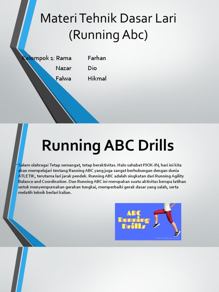 Materi Tehnik Dasar Lari (Running ABC) | PDF