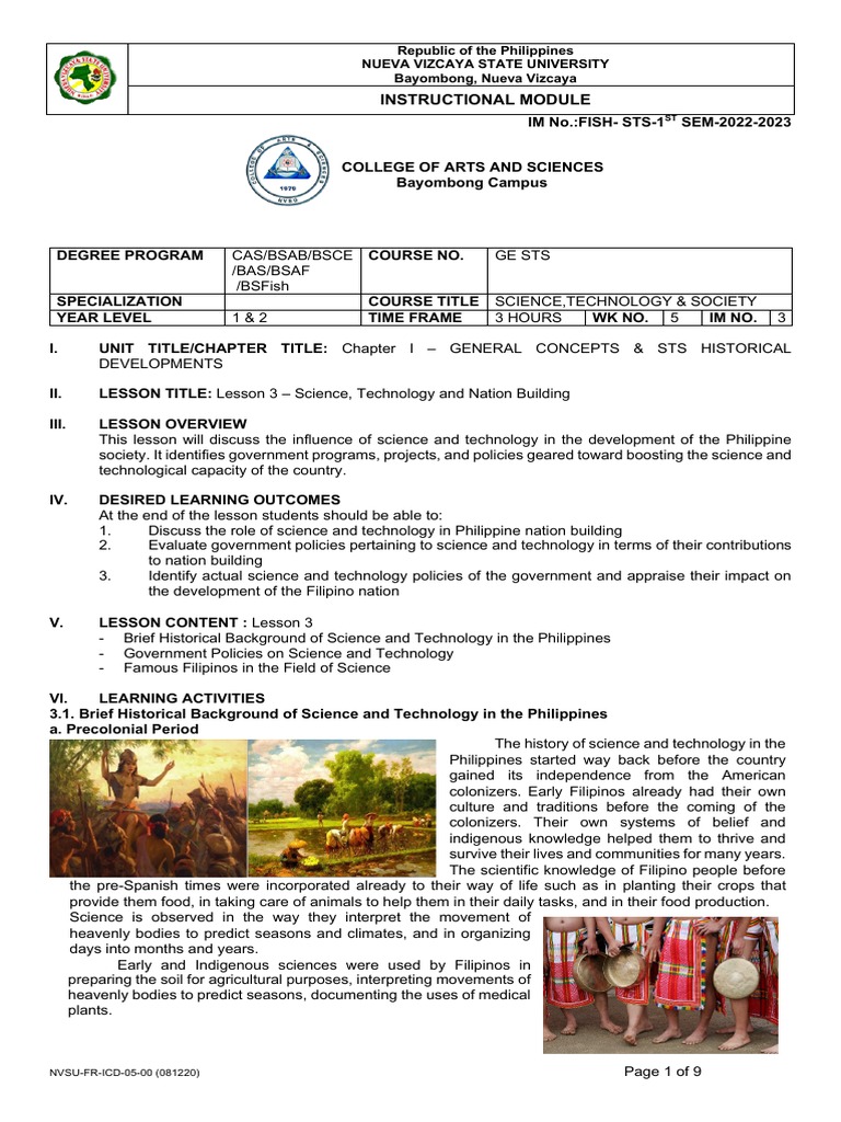 Sts Mod 3 Final | PDF | Science | Science, Technology, Engineering, And Mathematics