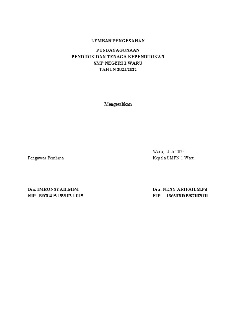 Program Supervisi | PDF