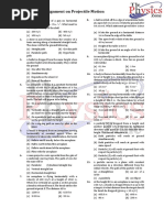 Projectile Motion Practice Questions | PDF | Projectiles | Physics