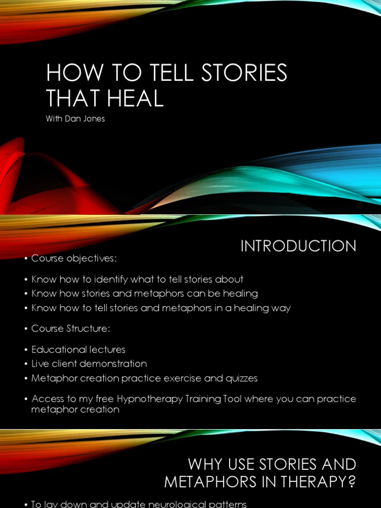 Healing Through Storytelling Techniques | PDF | Psychotherapy | Metaphor