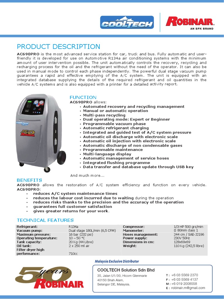 Ac690pro Eng | PDF | Air Conditioning | Pump