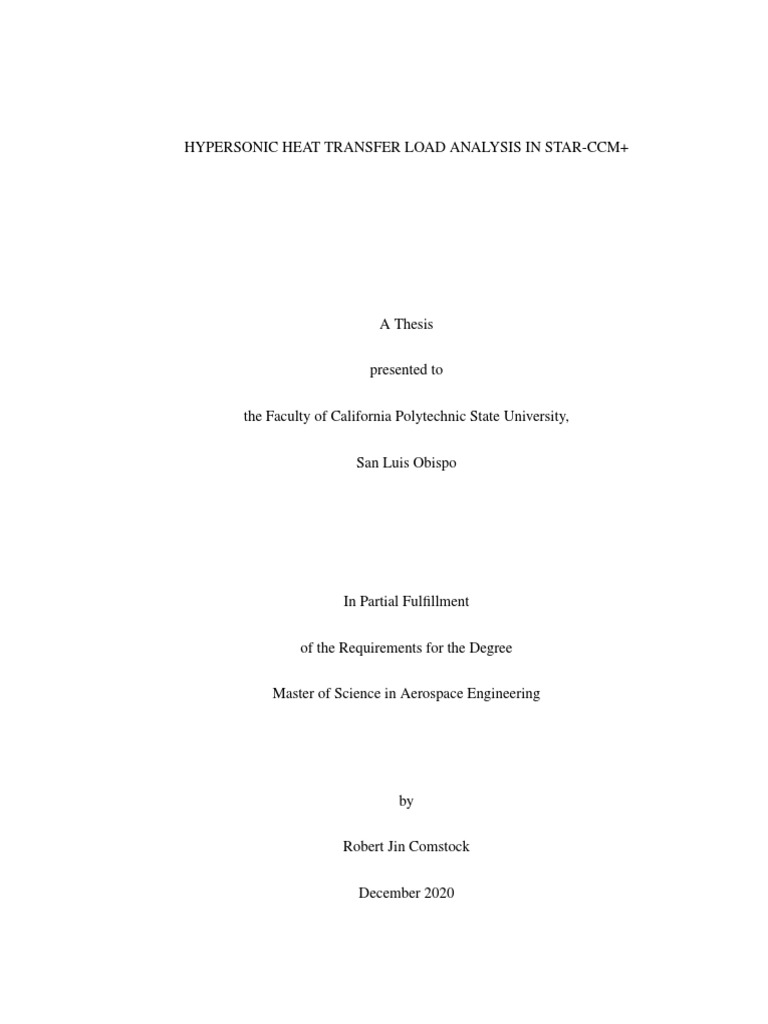 Hypersonic Heat Transfer Analysis | PDF | Boundary Layer | Fluid Dynamics