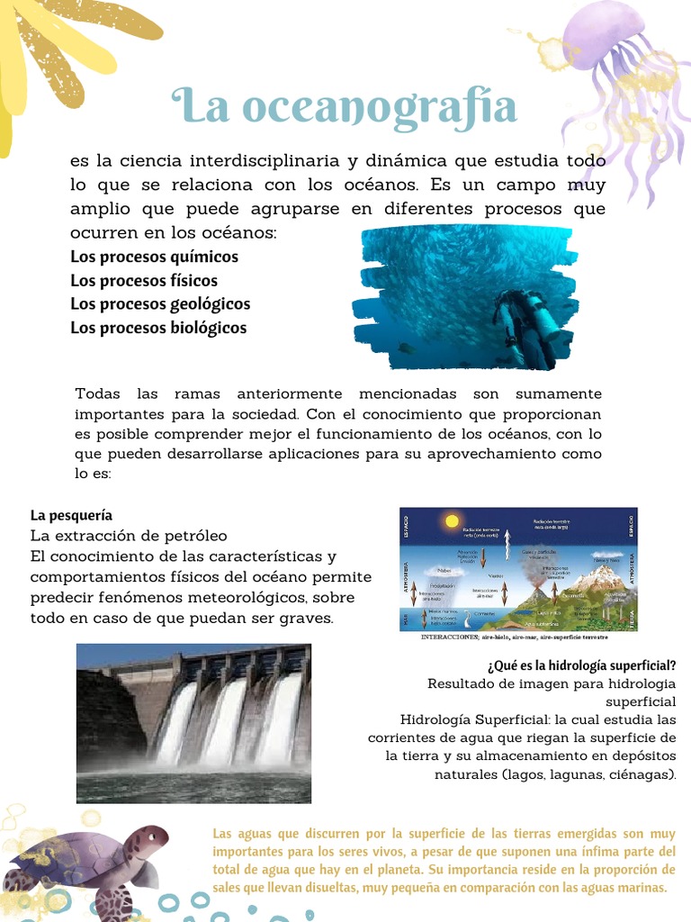 Definición y ramas de la oceanografía | PDF