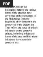 Philippine Indigenous Creative Crafts Overview | PDF | Tourism ...