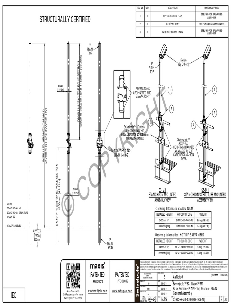 C IEC S3 M1 4040 003 (HG AL) Rev 3 | PDF | Galvanization | Intellectual ...