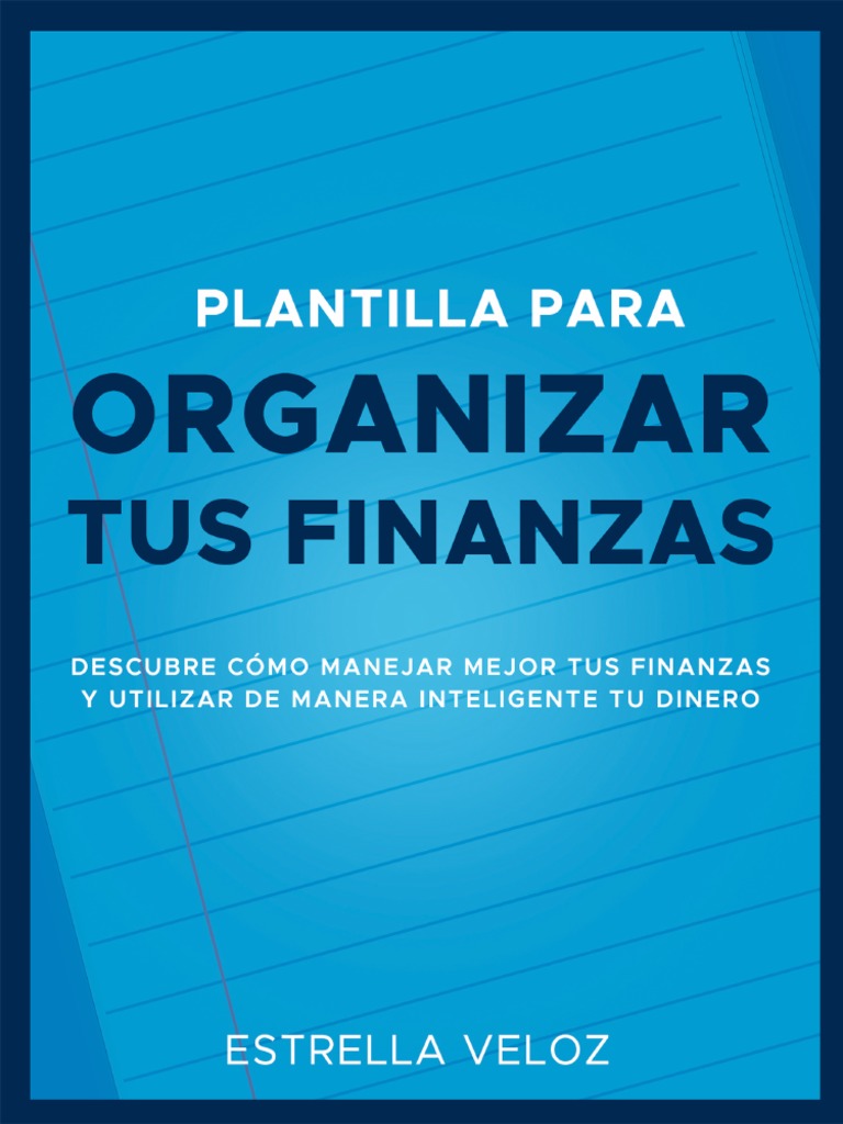 Plantilla Para Organizar Tus Finanzas Pdf