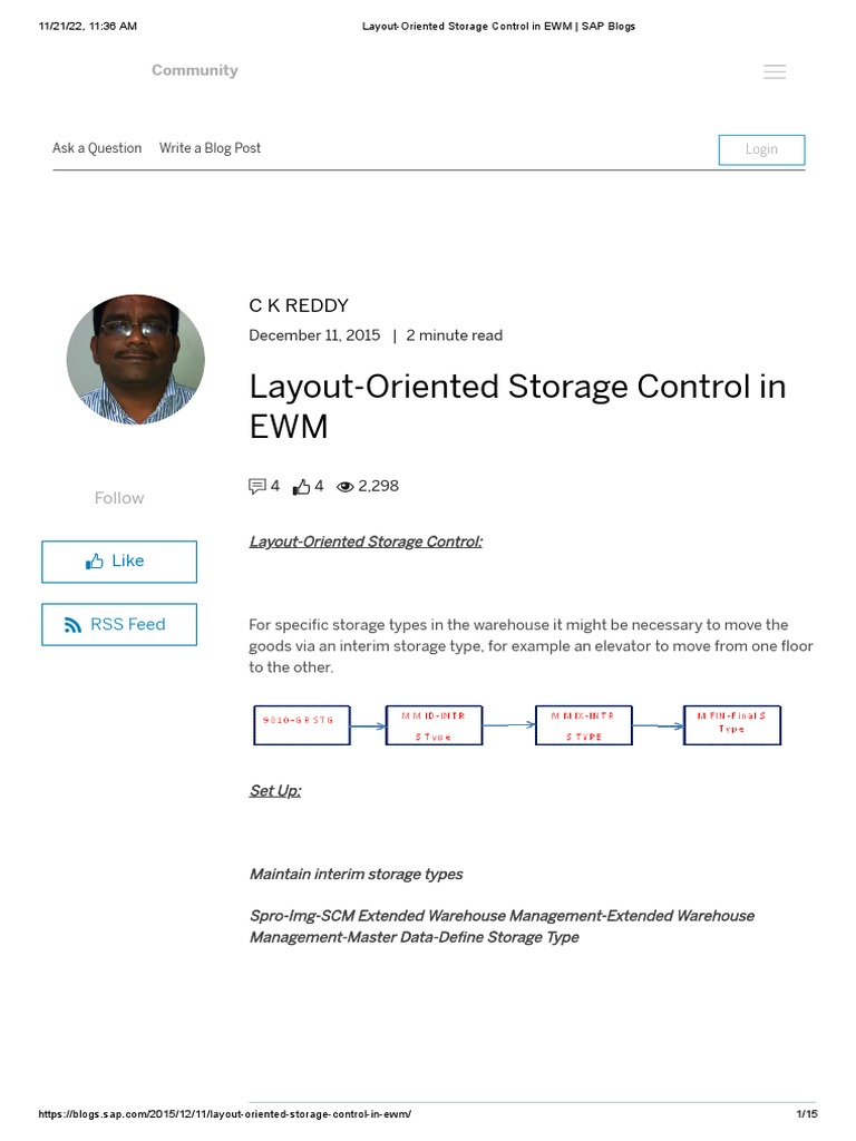 Layout-Oriented Storage Control in EWM - SAP Blogs | PDF | Warehouse | Software Engineering