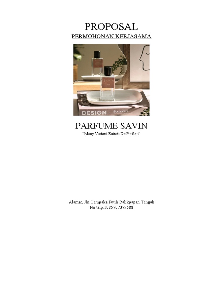 Proposal Kerjasama Usaha Parfum Savin | PDF