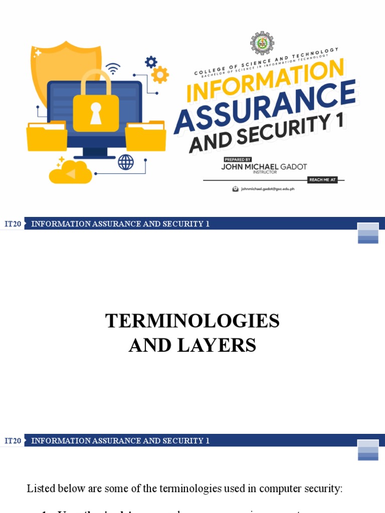 Information Assurance and Security | PDF | Security | Computer Security