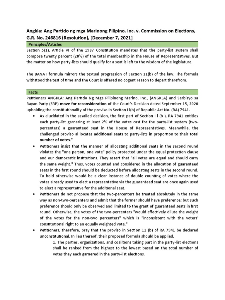A6.5.5 ANGKLA Ang Partido NG Mga Pilipinong Marino, Inc. v. Commission ...