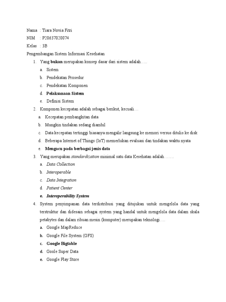 Soal Pengsik - Tiara Novia Fitri | PDF