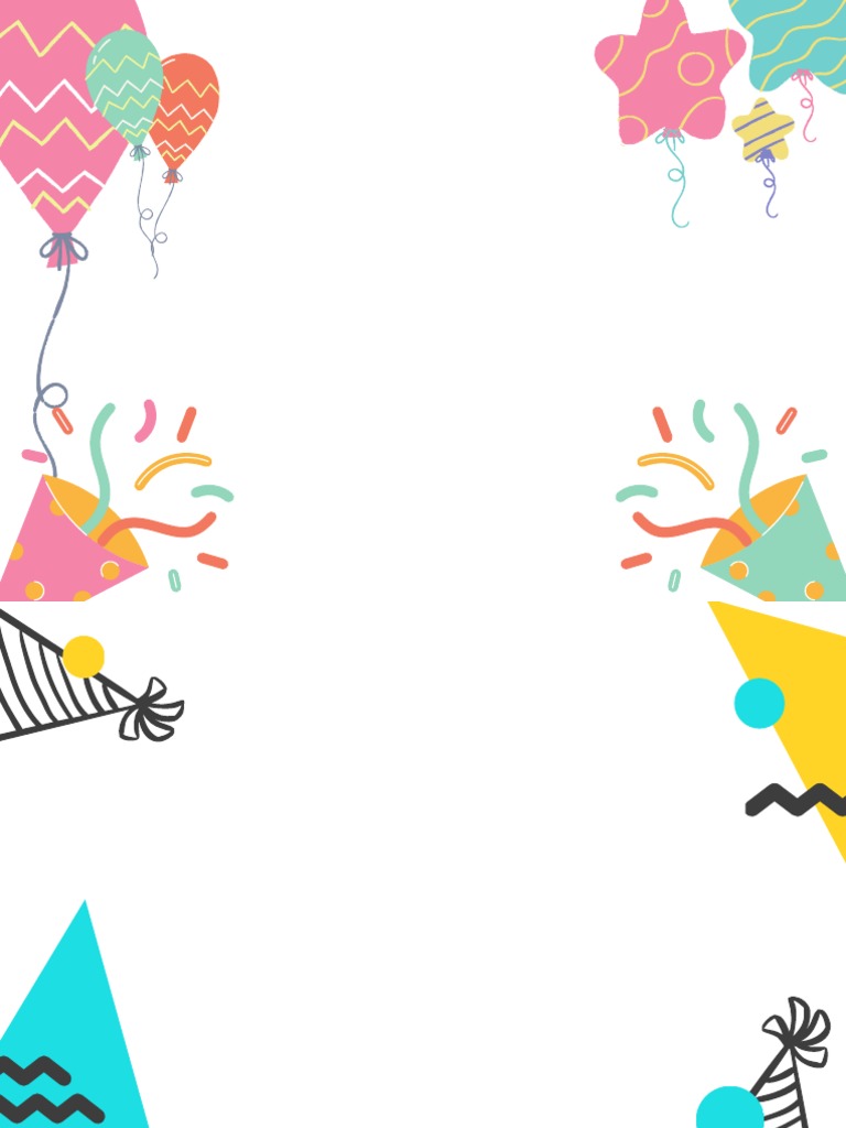 Colorful Creative Happy Birthday Card | PDF