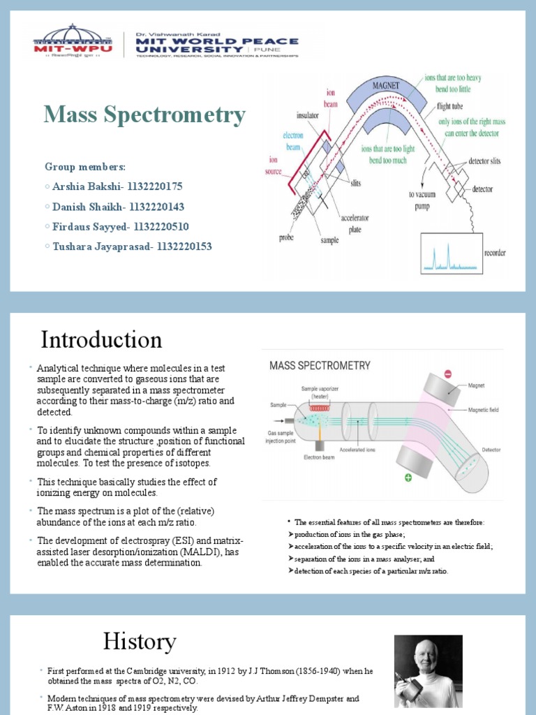 Mass Spectrometry | PDF | Mass Spectrometry | Time Of Flight Mass ...