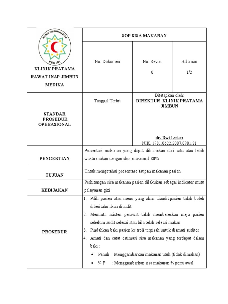 Sop Sisa Makanan Edit | PDF