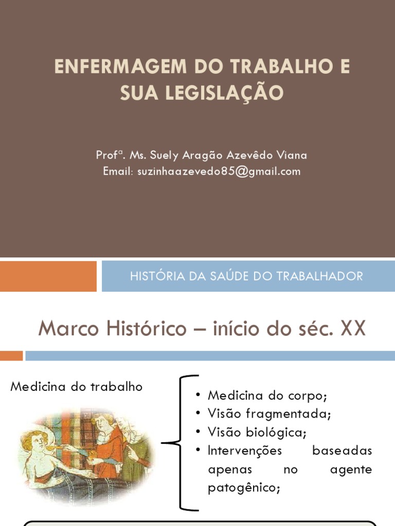 Aula 2 Hist Ria Da Sa de Do Trabalhador | PDF | Ciências da Saúde