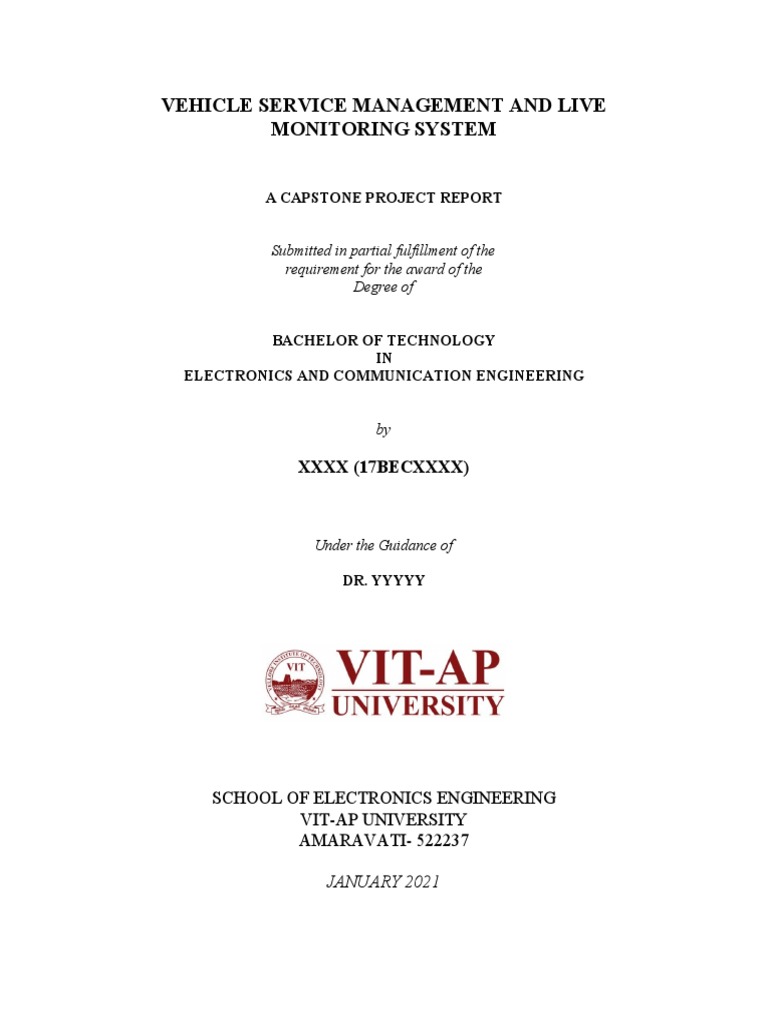 Vehicle Service Management System Report | PDF | Transport Layer ...
