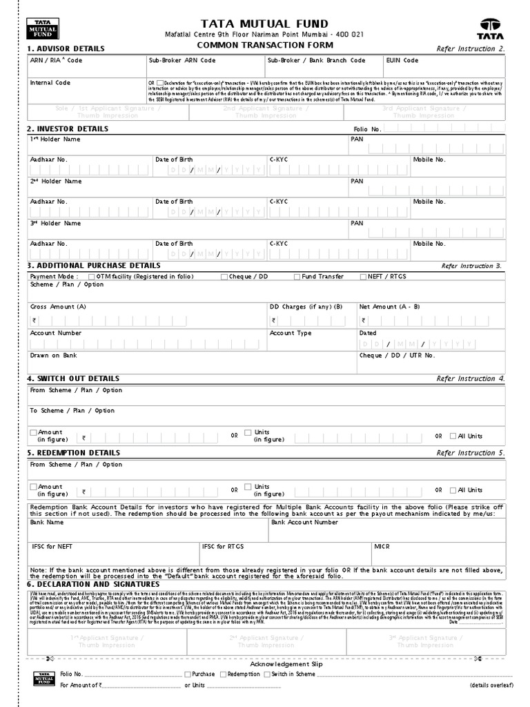 Tata - Transaction Slip-NO CODE | PDF | Financial Services | Banking