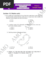 SMC Sample Questions 2024 | PDF | Mathematics