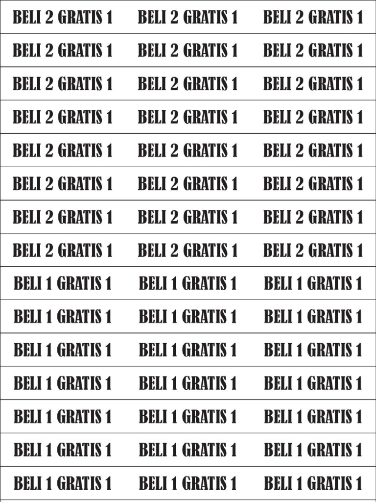 Label Banded Serba Gratis | PDF