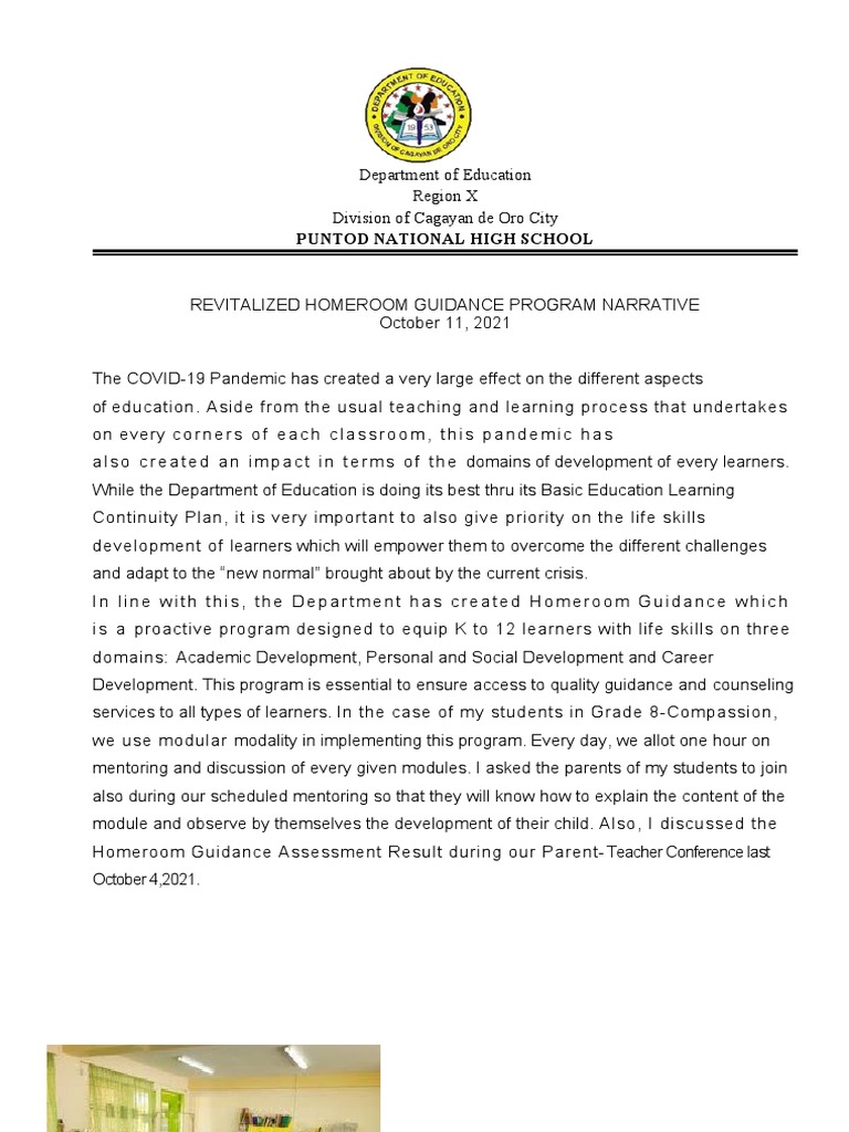 Narrative report-RHGP Compassion | PDF