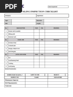 Chain Block Inspection Checklist Form | PDF