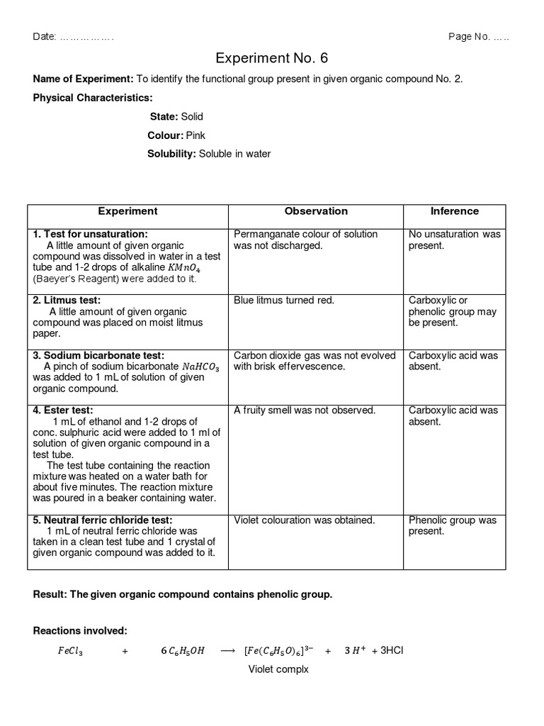 Experiment No. 6 | PDF