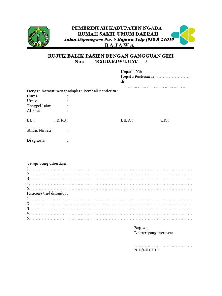Rujuk Balik Pasien | PDF