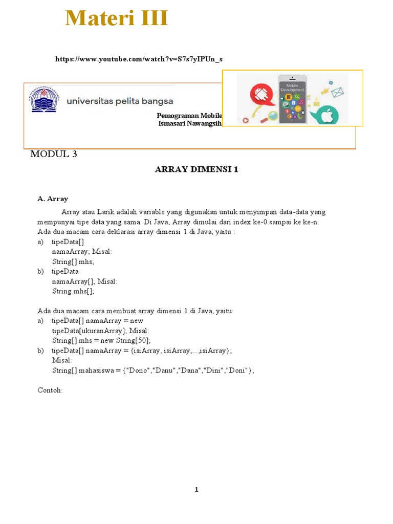 Materi PM3 | PDF | Komputer
