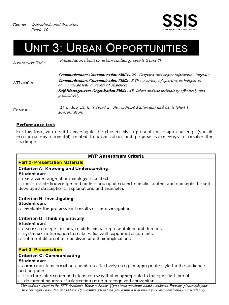 G10 MYP Humanities U3 Task 2 P2 P3 | PDF | Understanding | Communication