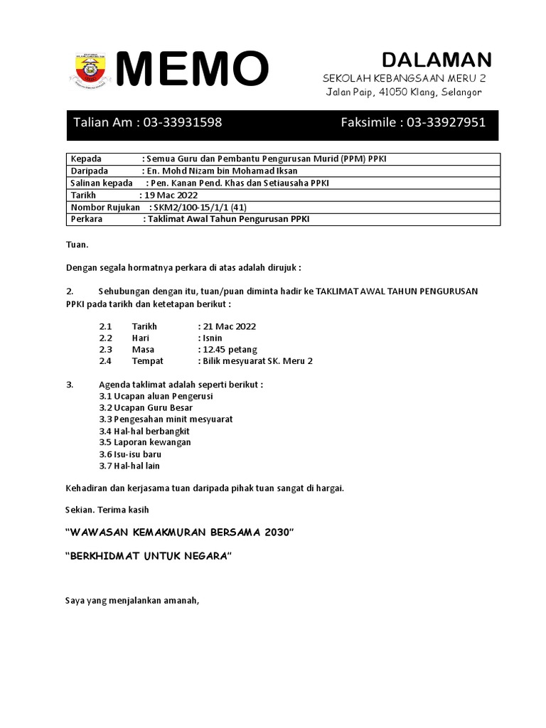 Memo Bil 122 | PDF